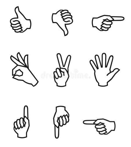 Fingers symbol stock illustration. Illustration of fingers - 8478307