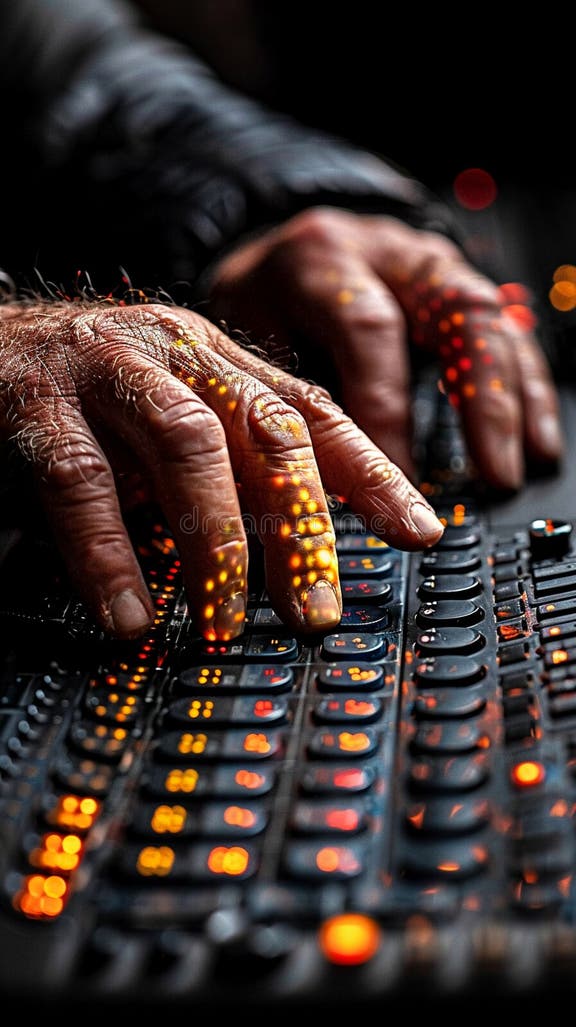 Fingers Typing on a Braille Reader Stock Image - Image of interface ...