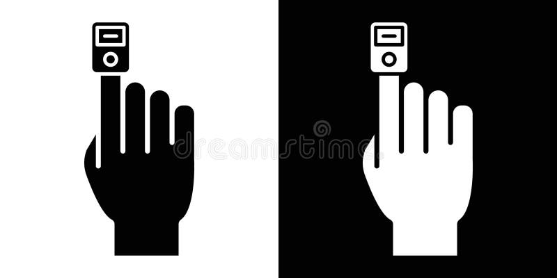 Fingertip Pulse Oximeter Icon Linear Logo Isolated Stock Illustration ...