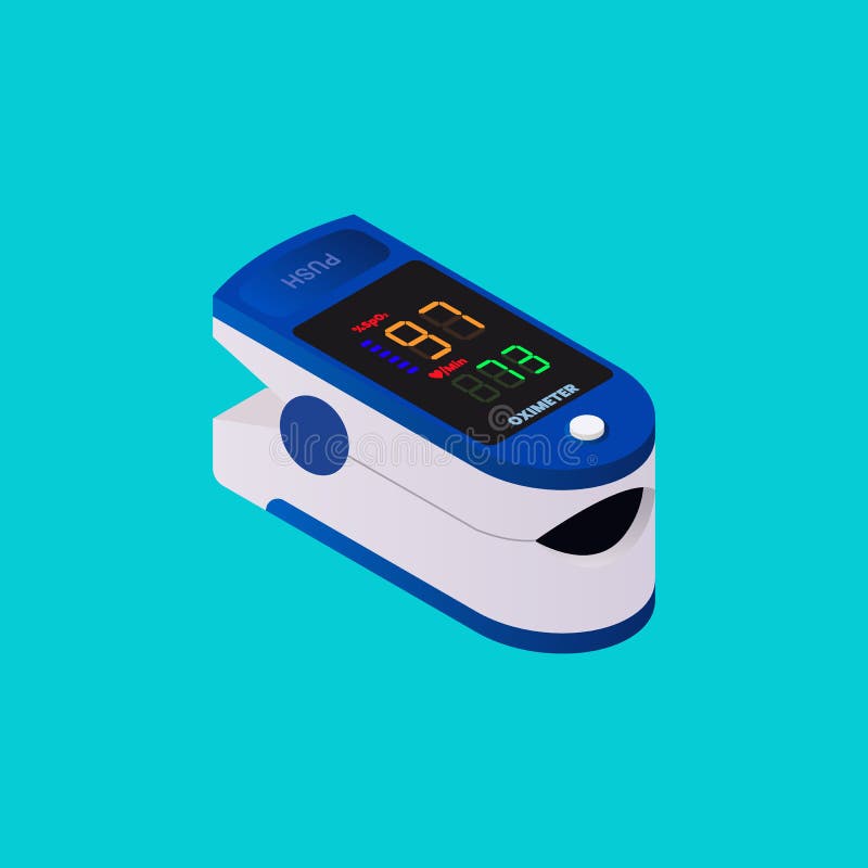 Pulse Oximeter on Finger. Measurement of Pulse and Saturation of Blood ...