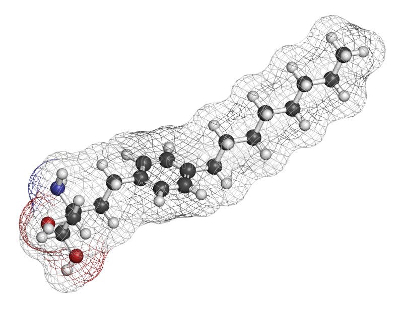 Fingolimod Multiple Sclerosis MS Drug Molecule. Skeletal Formula. Stock ...