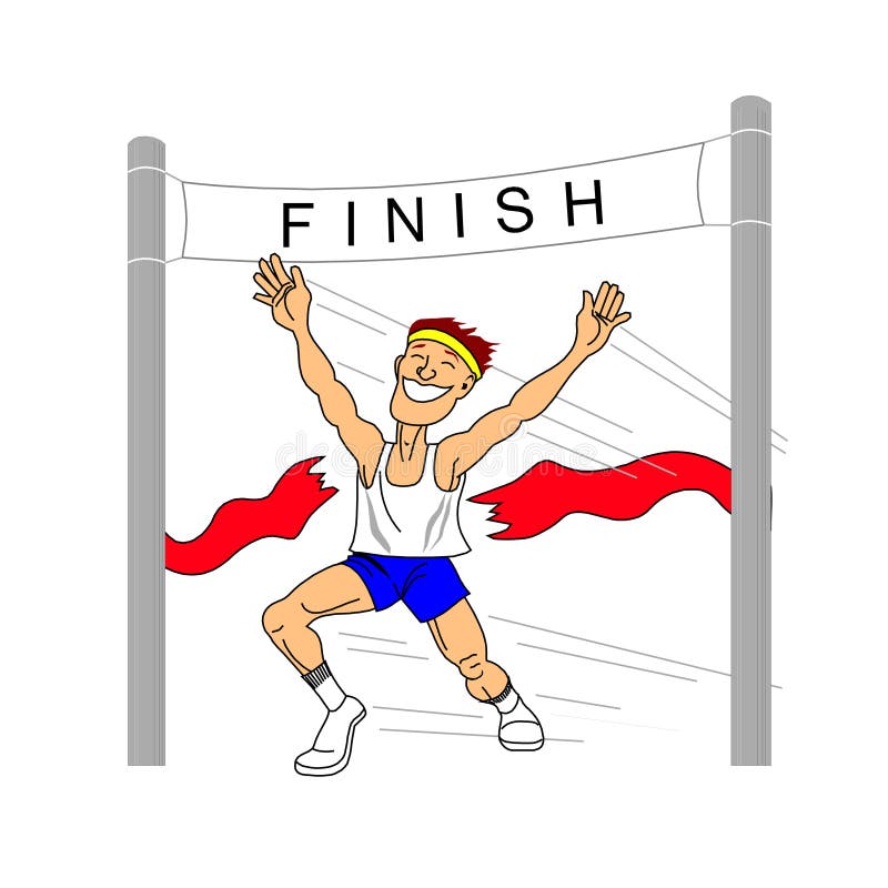 Streamers of Start and Finish Stock Vector - Illustration of ...