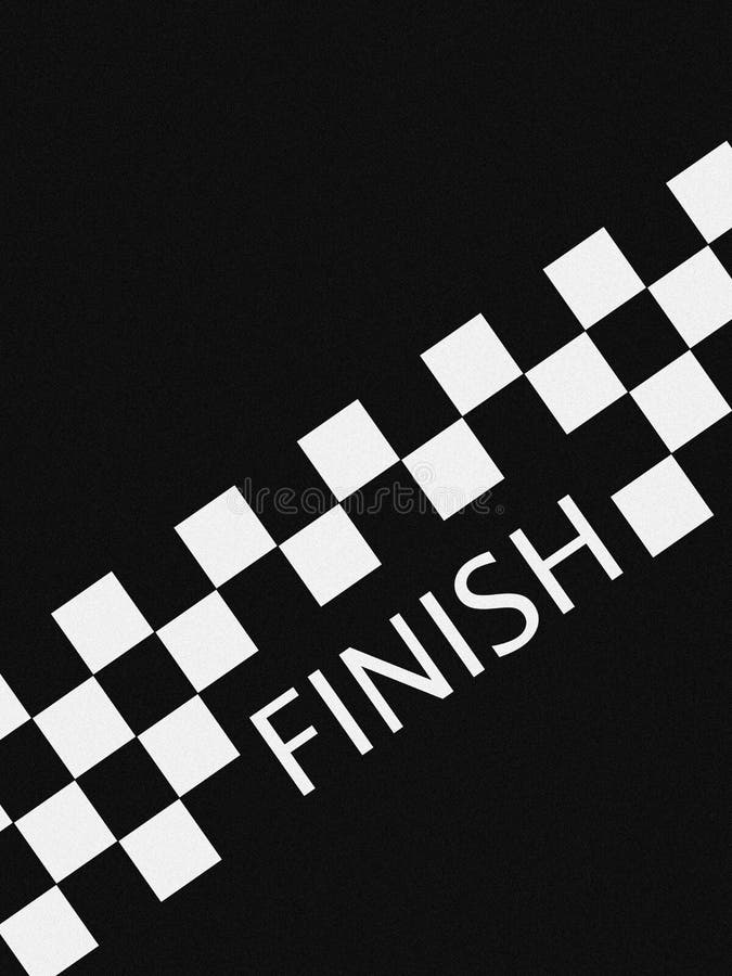 Start, checkered flag stock illustration. Illustration of highway ...