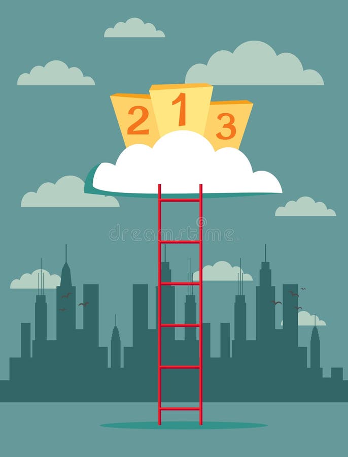 Finish First, Second, or Third Stock Vector - Illustration of office ...