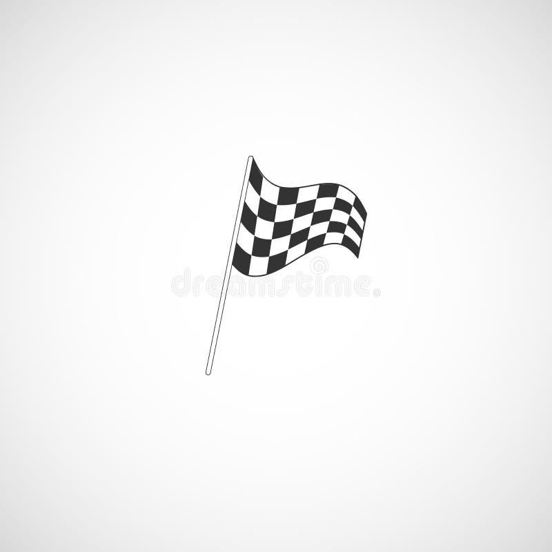 Finish flag icon stock vector. Illustration of checkers - 110268982
