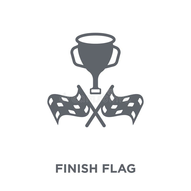 Finish Flag Icon from Success Collection. Stock Vector - Illustration ...