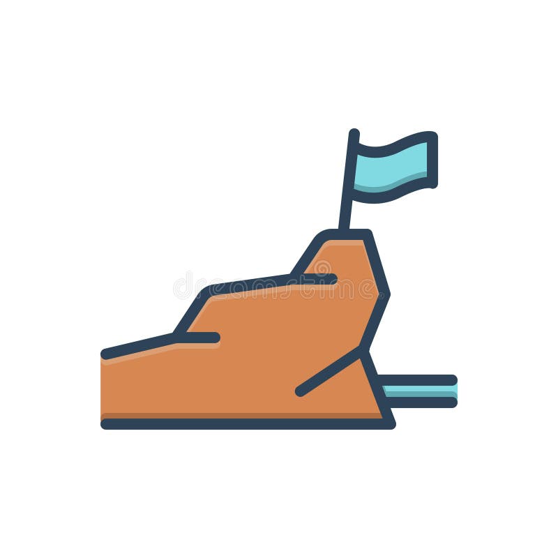 Color Illustration Icon for Finish, Flag and Competition Stock Vector ...