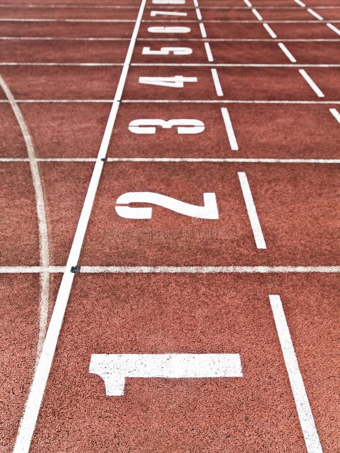 Track And Field Stadium Overview. Stock Image - Image of athletics ...