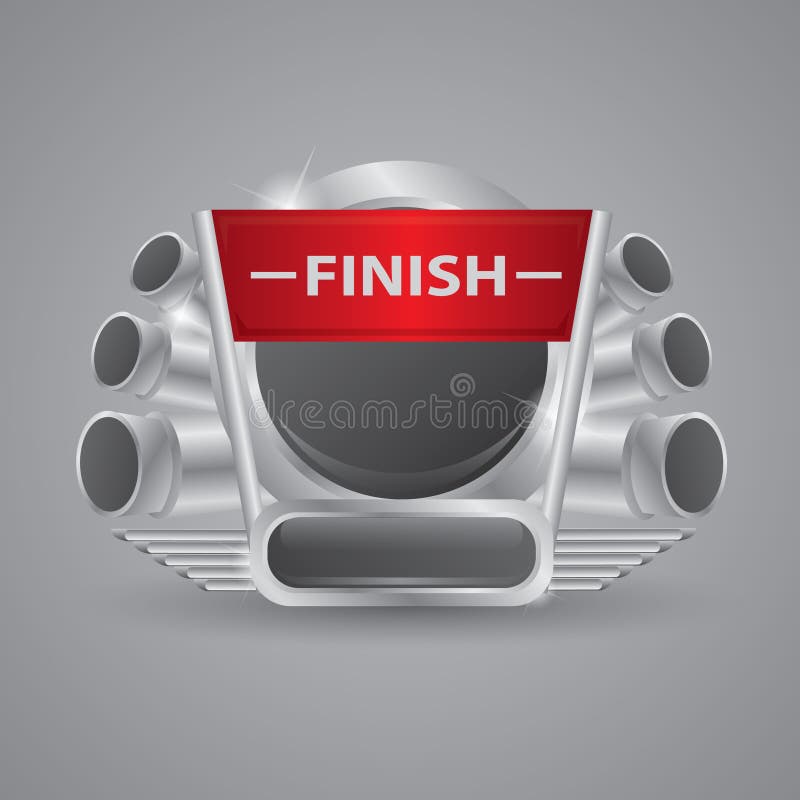 Finish Line Banner. Vector Illustration Decorative Design Stock Vector ...