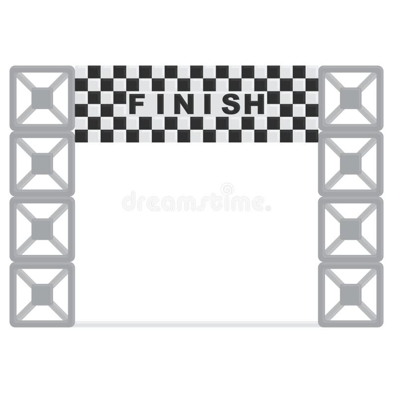 Finish Line Board. Vector Illustration Decorative Design Stock Vector ...