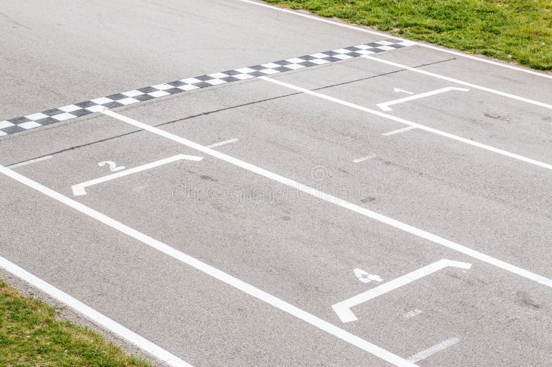 Finish line in the circuit stock photo. Image of asphalt - 56646652