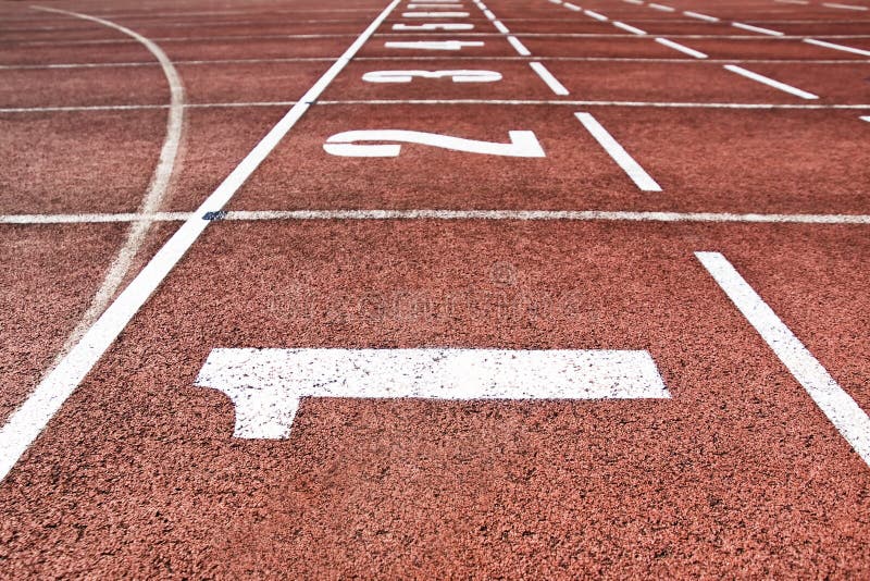 The finish line close-up. stock photo. Image of track - 16024174