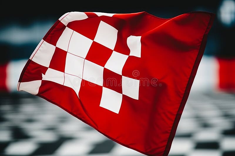 Finish Line Flag Winners Racing Across the Finish Line with Excitement ...