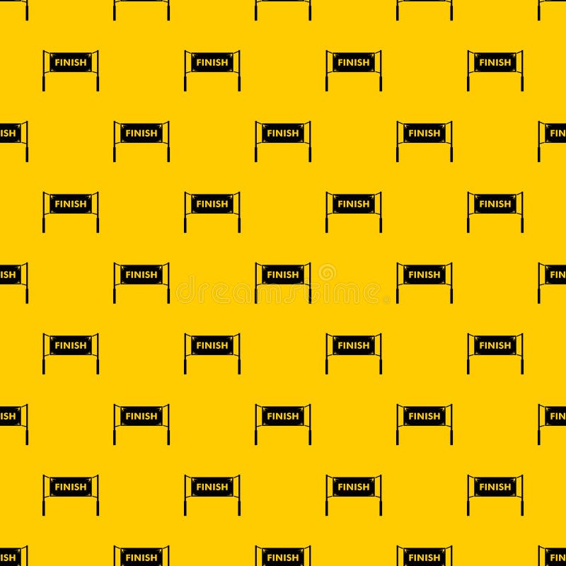 Finish Line Gates Pattern Vector Stock Vector - Illustration of race ...
