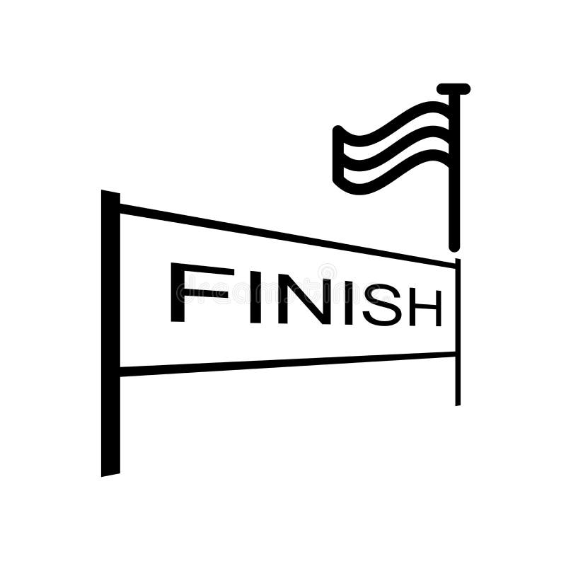 Finish Flag Thin Line Icon. Linear Vector Symbol Stock Vector ... Finish Flag Thin Line Icon. Linear Vector Symbol Stock Vector ...