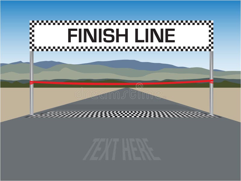 Finish Line stock vector. Illustration of competition - 191363004