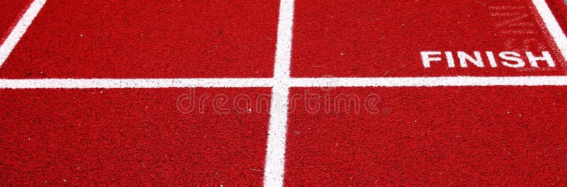Finish line on a track stock photo. Image of stadium - 94563042