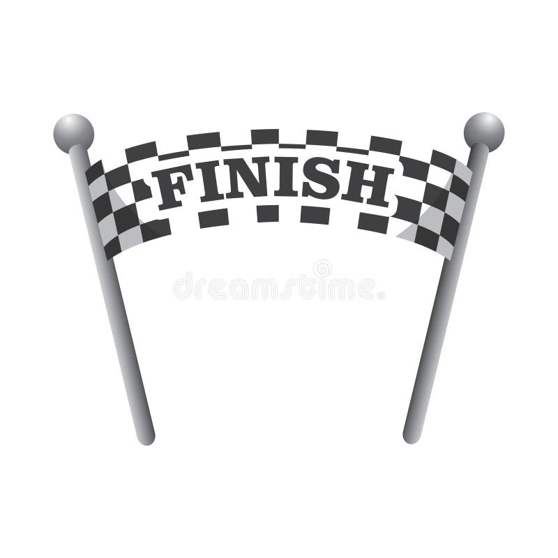 Finish Line. Vector Illustration Decorative Design Stock Vector ...