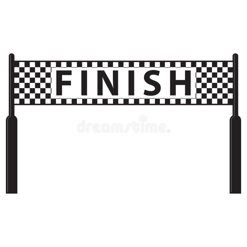 Finish Line. Vector Illustration Decorative Design Stock Vector ...