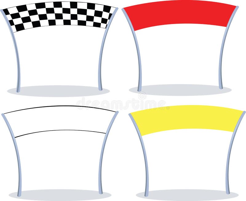 Finish lines stock vector. Illustration of marathon, aspirations - 27185106