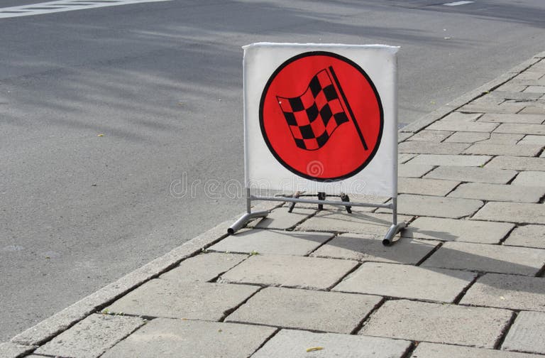 Finish of rally stock image. Image of finish, signal - 12344591