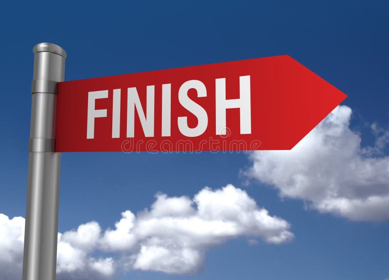 Finish road sign stock illustration. Illustration of road - 77053896