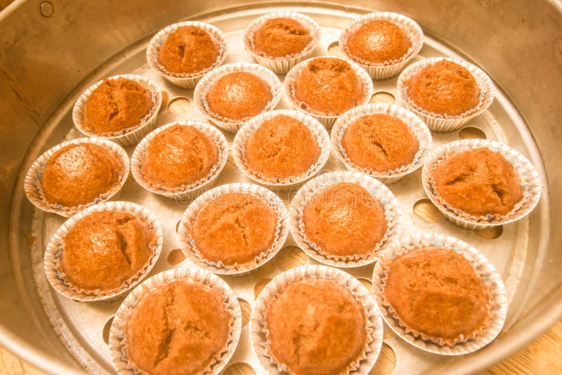 Steamed Biscuits in a Container. Stock Photo - Image of cuisine, dish ...