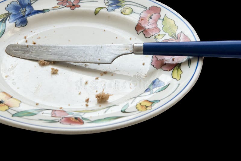 Finished Breakfast with Coffee and Chocolate Muffin and Book Stock ...