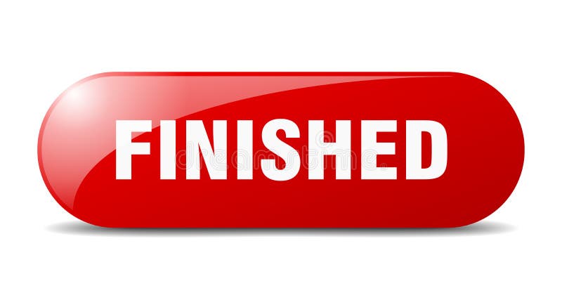 Finished Button. Finished Sign. Key. Push Button Stock Vector ...