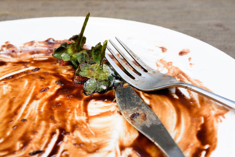 Finished Chocolate Dessert Dish Stock Image - Image of food, lunch ...