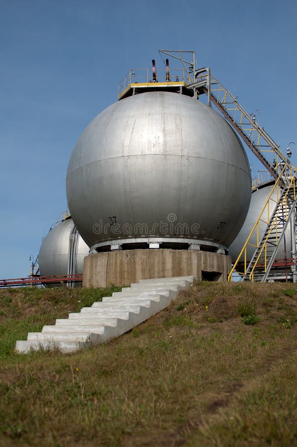 Finished goods tanks. stock image. Image of business - 19566009