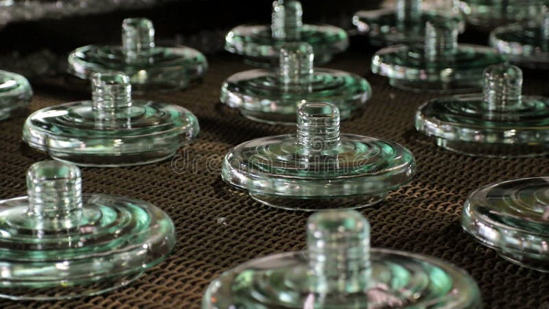 Finished Insulators, Move by Conveyor after Cooling in Water. Stock ...