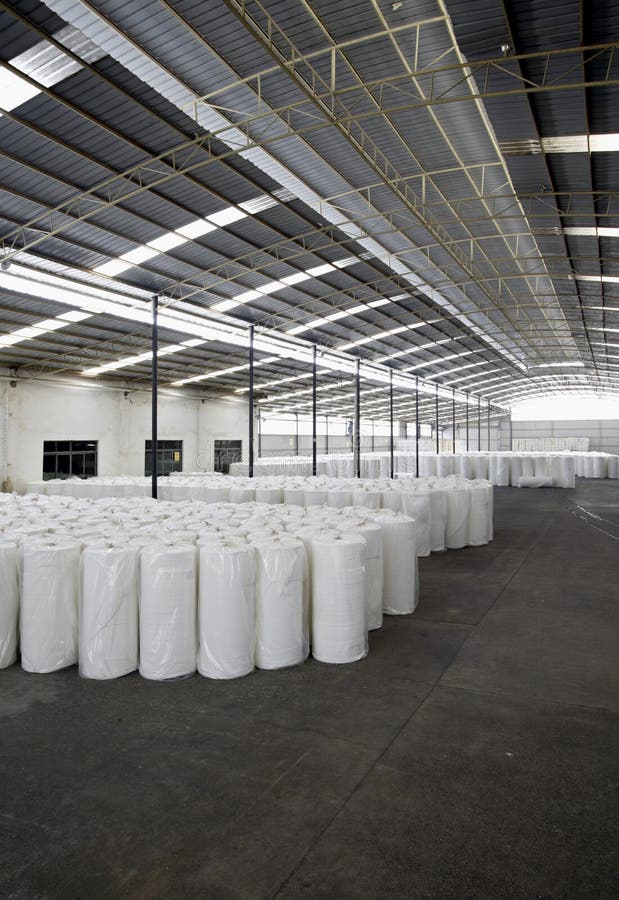 Finished Paper in Paper Factory Stock Image - Image of interior, making ...