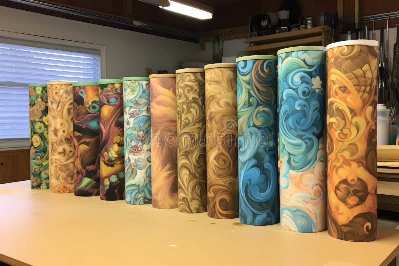 Finished Paper Rolls Ready for Shipping Stock Illustration ...