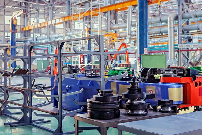 Finished Parts for Assembly Stock Image - Image of building, metal ...