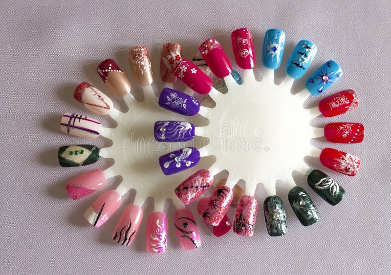 Finished plastic nails stock photo. Image of toiletries - 37491340