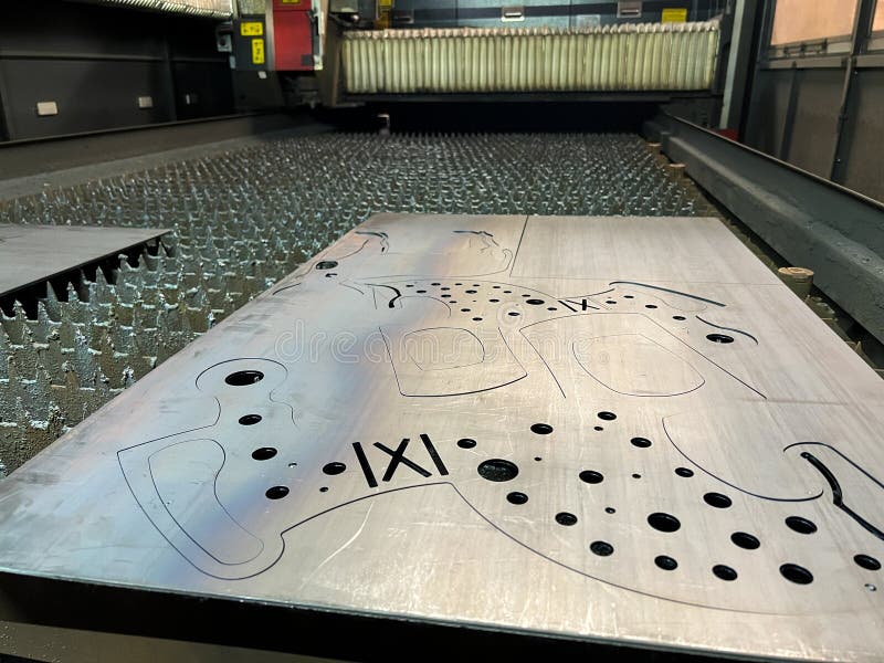 Finished Product from Laser Cutting Metal Machine Stock Image - Image ...