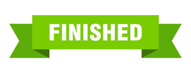 Finished ribbon. stock vector. Illustration of sticker - 191268558