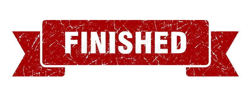 Finished ribbon. stock vector. Illustration of label - 189693128