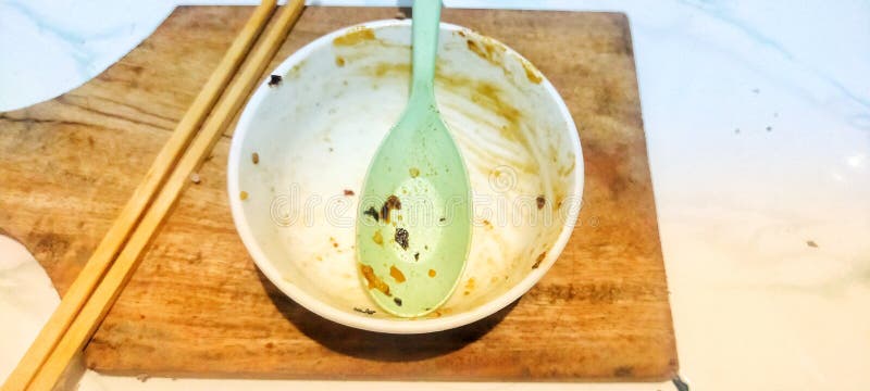 Finished the rice bowl stock image. Image of rice, bowl - 267381927