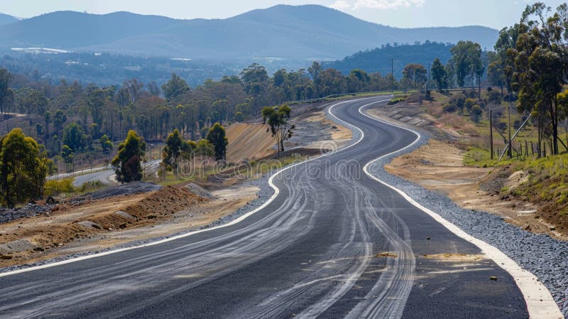 The Finished Section of Road Stands Proudly a Testament To the Hard ...