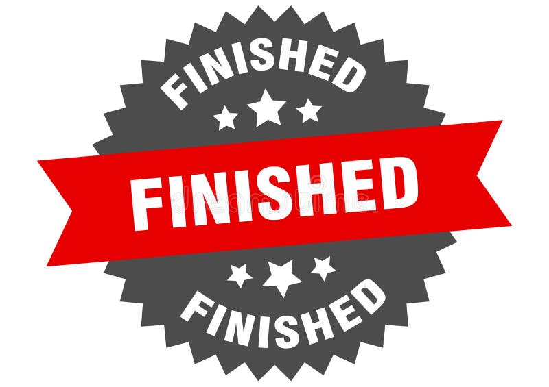 Finished Sign. Finished Circular Band Label. Finished Sticker Stock ...