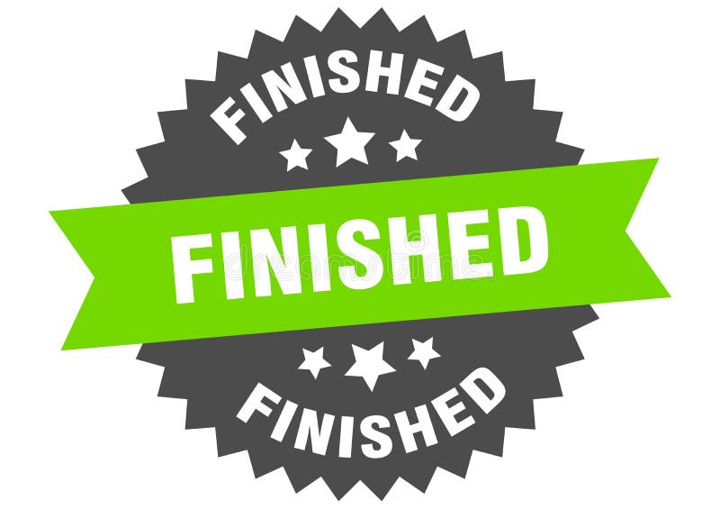 Finished Sign. Finished Circular Band Label. Finished Sticker Stock ...