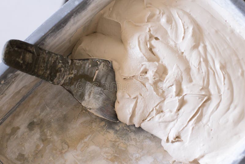 Finished Solution of the Final Putty in a Plastic Container, Repair ...