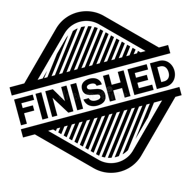 Finished Stamp Rubber Grunge Stock Illustration - Illustration of label ...