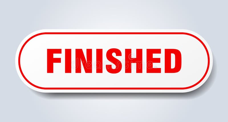 Finished sticker. stock vector. Illustration of white - 197143767