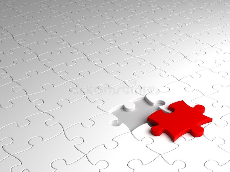 Finishing the Puzzle stock vector. Illustration of finishing - 4717485