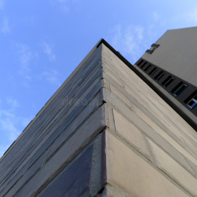 Finishing Bricks for Walls. Smooth and Chipped. Gray Background ...