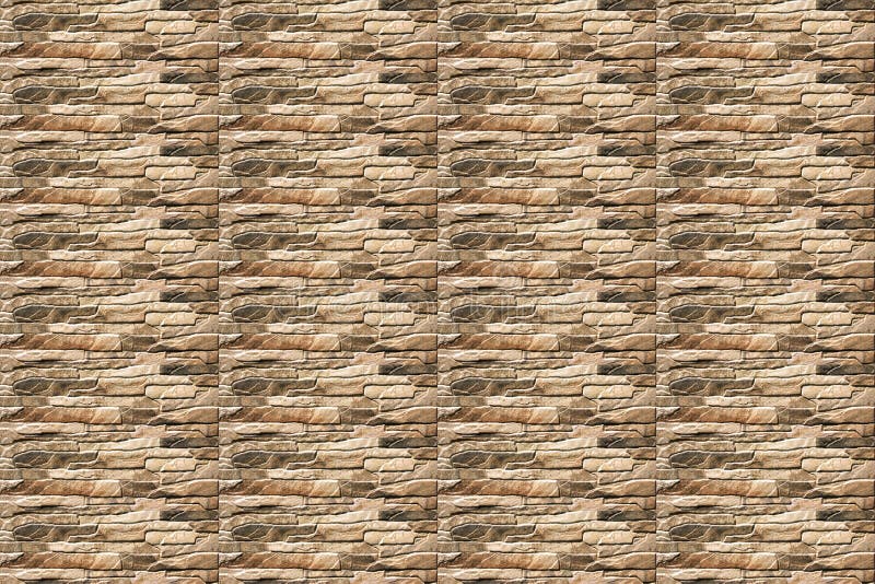 Finishing Decorative Tile with an Imitation of Stone. Background Stock ...