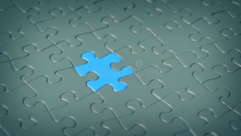 Finishing Puzzle Problem Solving Concept Stock Footage - Video of ...